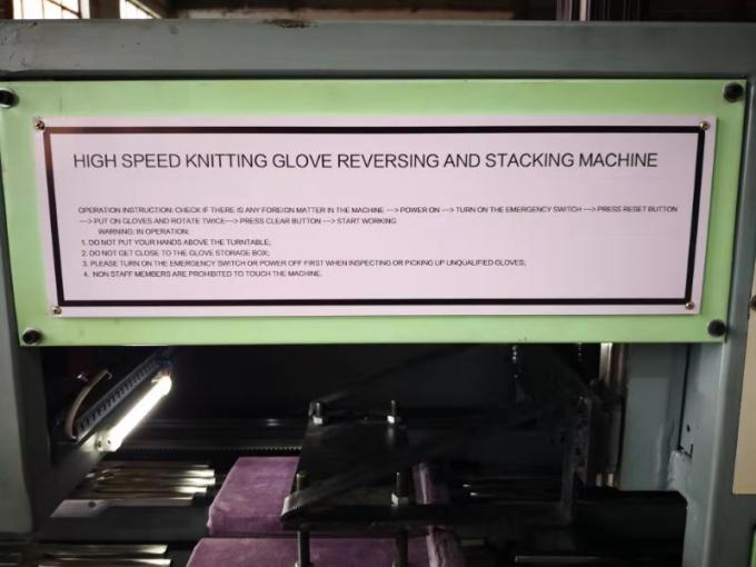 Turning And Bundling Glove Making Machine For 7g / 10g / 13g / 15g Gloves